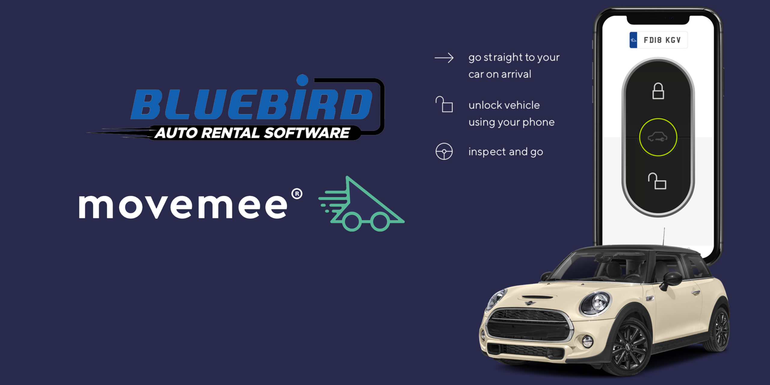 Bluebird Partners with Move Mee for Contactless Straight-to-Car Rentals